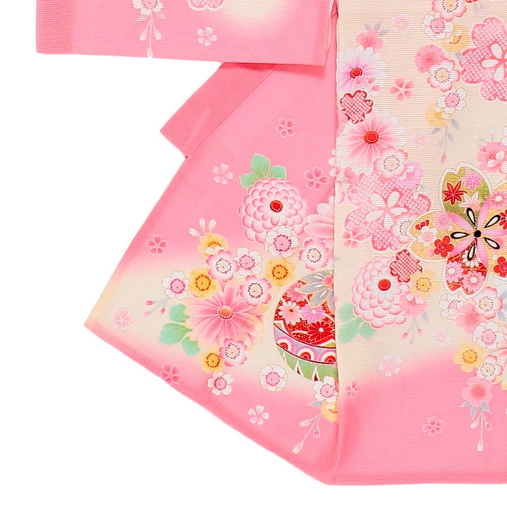 [レンタル] 女の子 お宮参り 産着・絽（夏用）レンタル6点フルセット 正絹 毛毬 桜 ピンクのお試し・サブスク｜宅配レンタル・リースで借りる - Rentio[レンティオ]