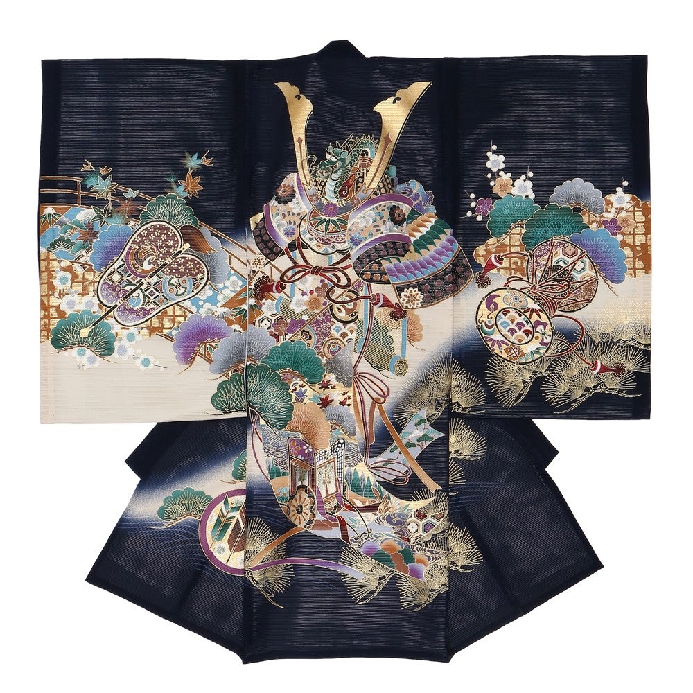 [レンタル] 男の子 お宮参り 産着・絽（夏用）レンタル6点フルセット 正絹 兜 御所車のお試し・サブスク｜宅配レンタル・リースで借りる - Rentio[レンティオ]