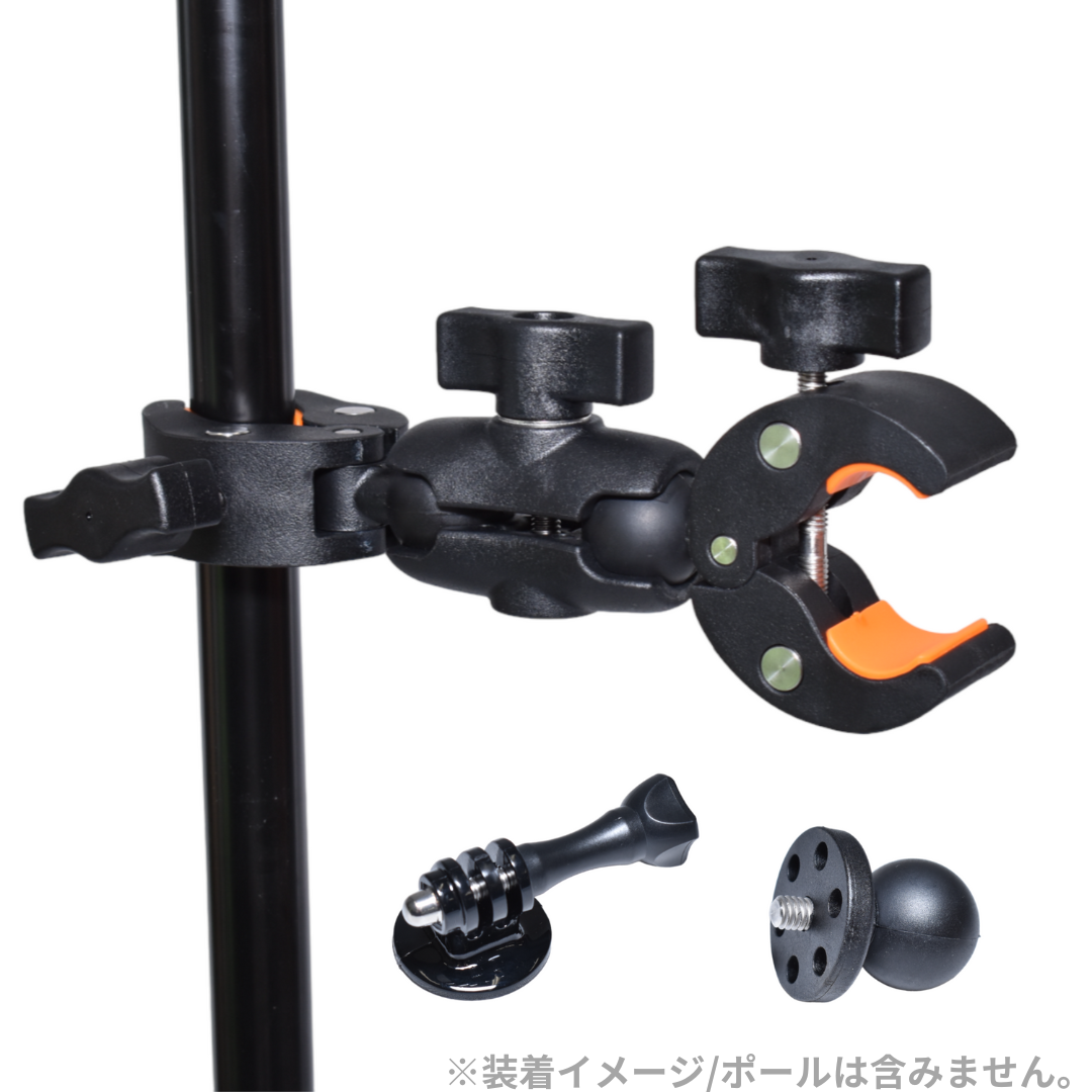 [レンタル] UNSTINCER スーパークランプ カメラマウント360°回転 1/4ネジ カメラホルダー Gopro用 マウント対応 - Rentio[レンティオ]