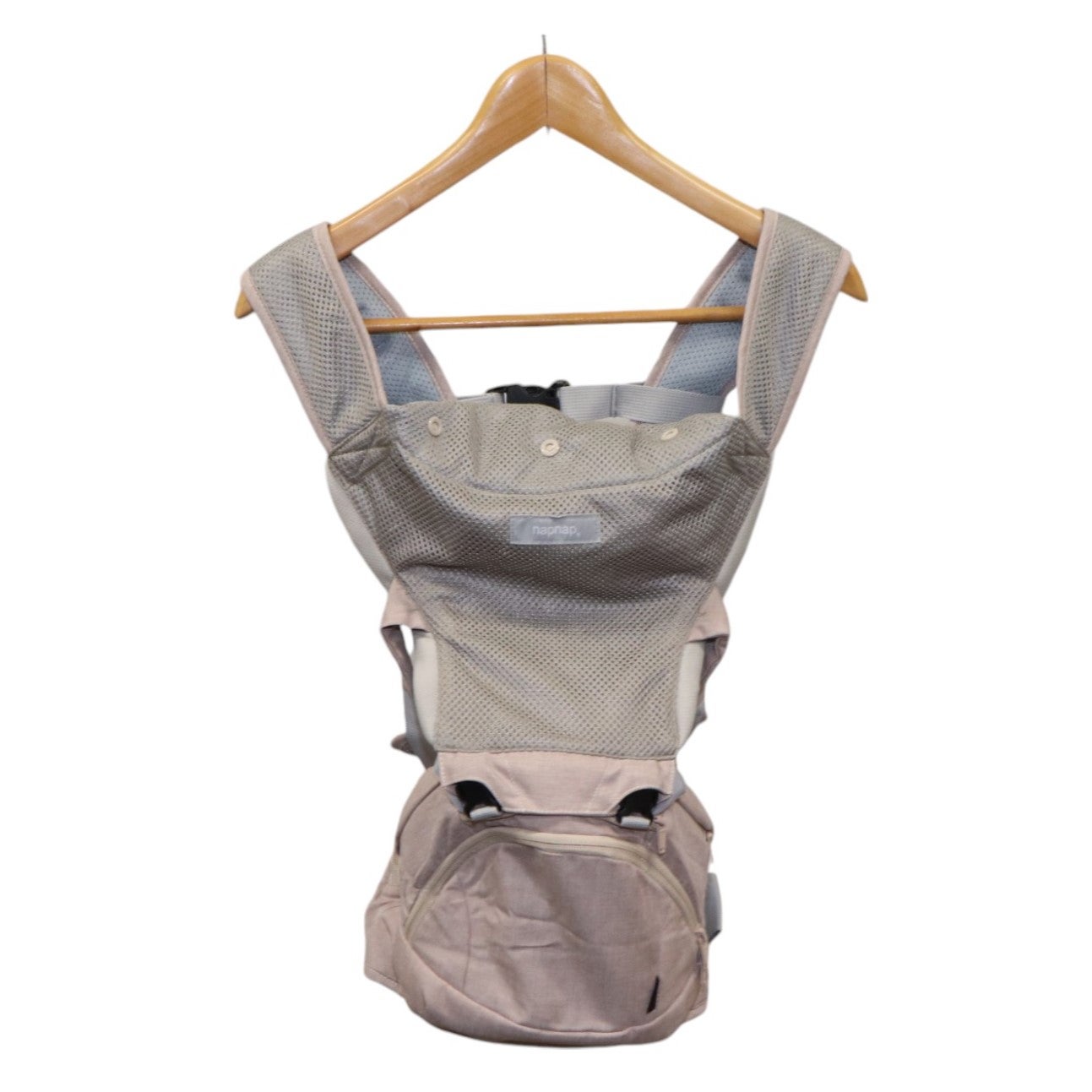 [レンタル] ナップナップ(napnap) トラン(Tran)メッシュタイプ ヒップシート付き抱っこひも (新生児～48ヶ月まで) シープベージュエア - Rentio[レンティオ]