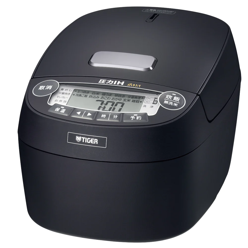 [レンタル] [5.5合炊き] タイガー魔法瓶 炊飯器 圧力IH式 炊きたて JPV-A100 マットブラック - Rentio[レンティオ]